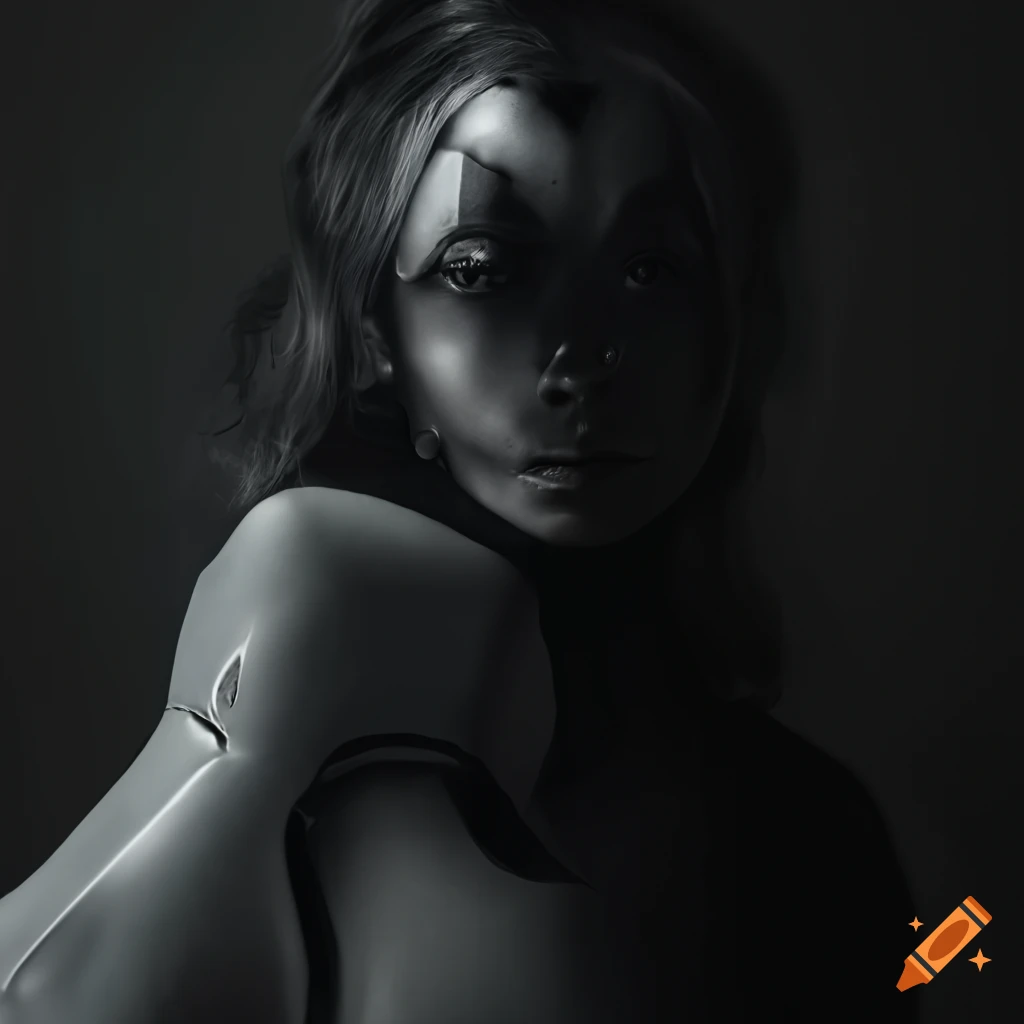 Humanoid character on Craiyon