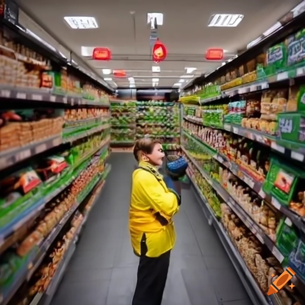 Lidl worker on Craiyon