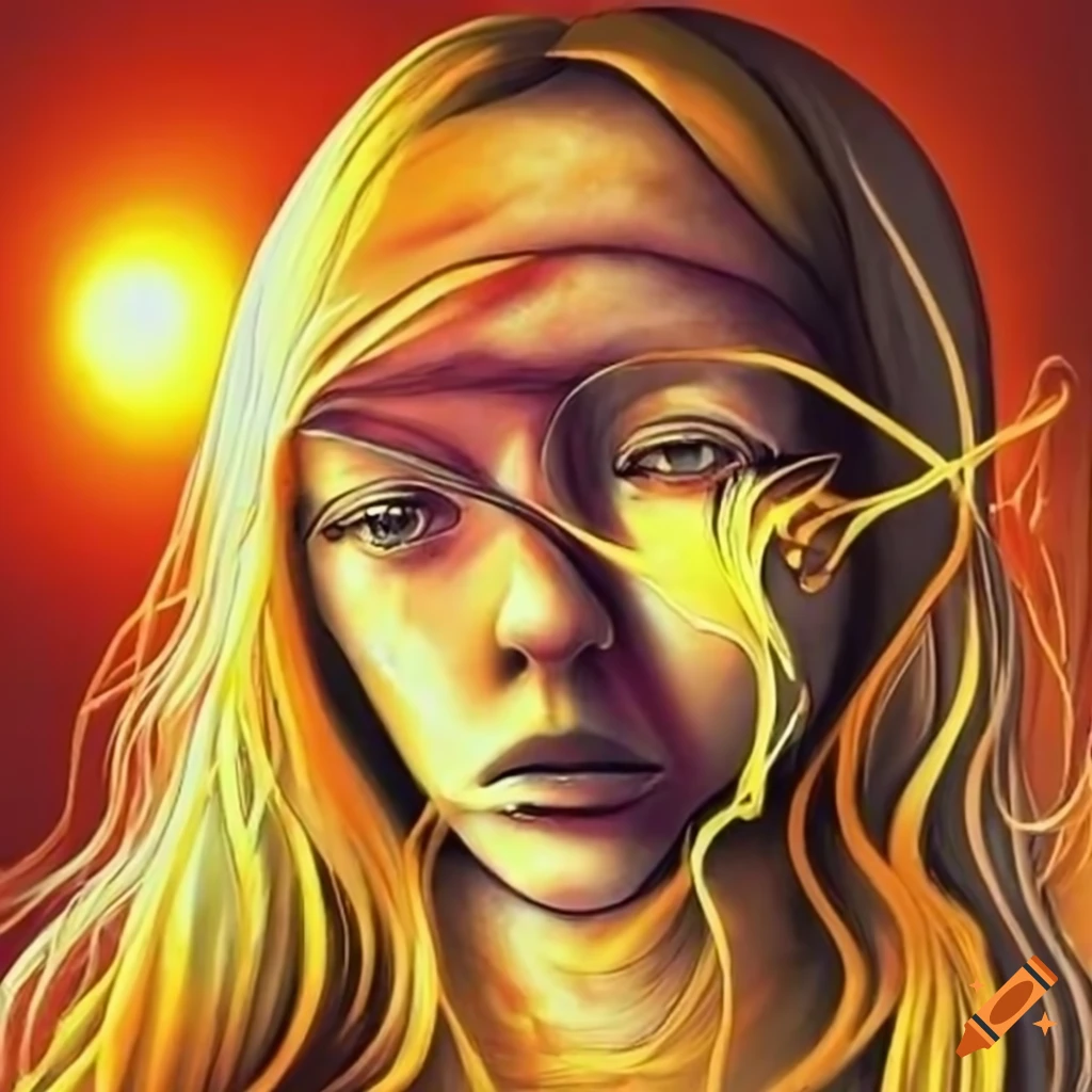 Drawing depicting solipsism of consciousness on Craiyon