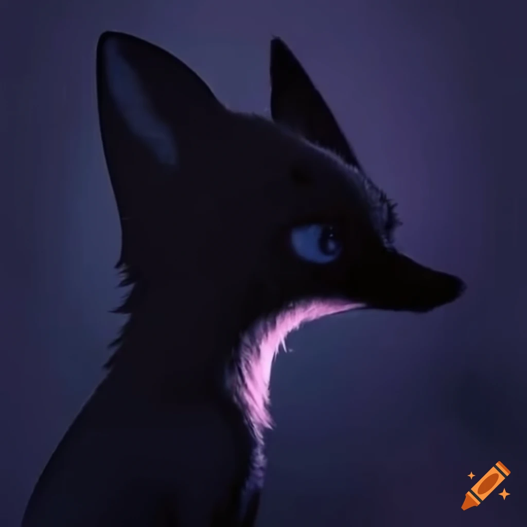 Cute shadow fox on Craiyon