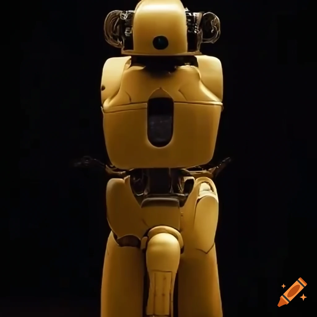 Humanoid robots seen from behind on Craiyon
