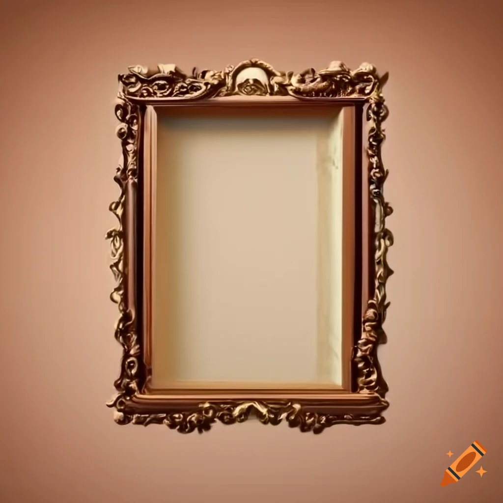 Wooden royal frame on Craiyon