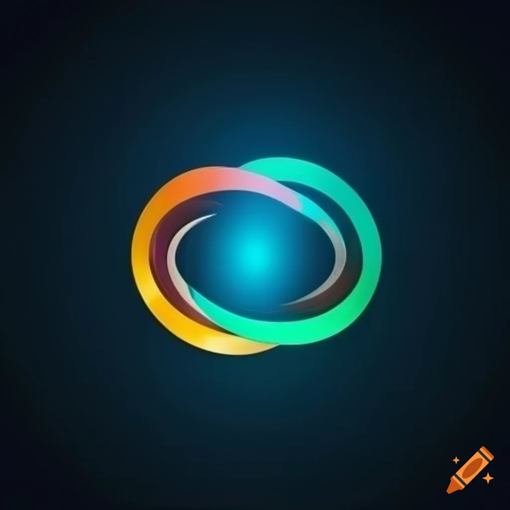 Modern corporate logo with interconnected geometric shapes on Craiyon