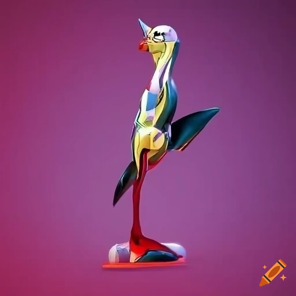 Chrome road runner on Craiyon