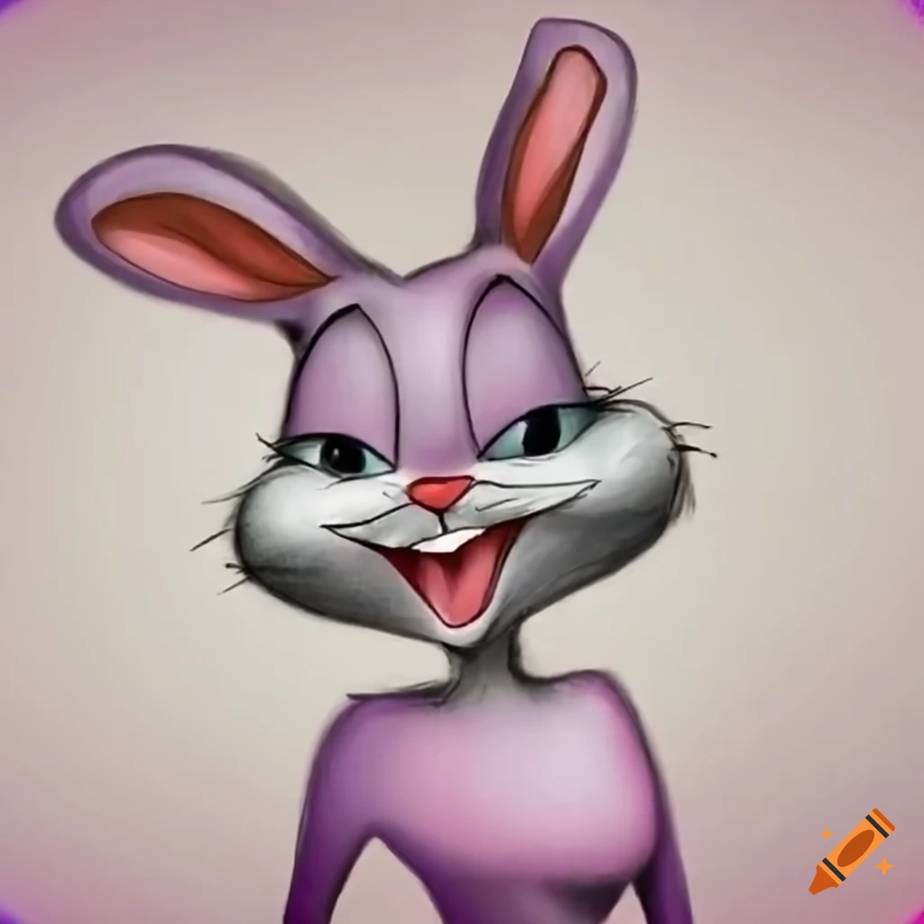 Babs bunny character from tiny toons looniversity on Craiyon
