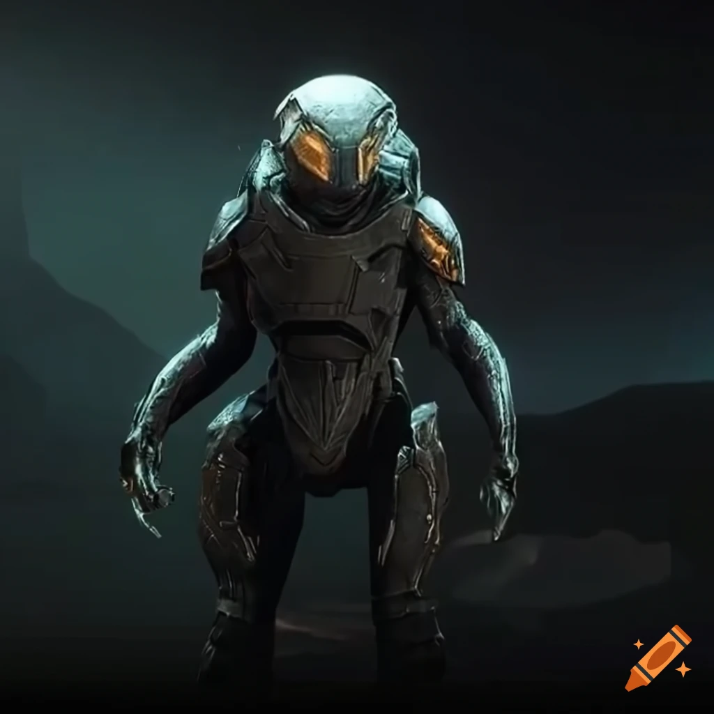 Alien inspired by halo elites and destiny 2 fallen characters on Craiyon