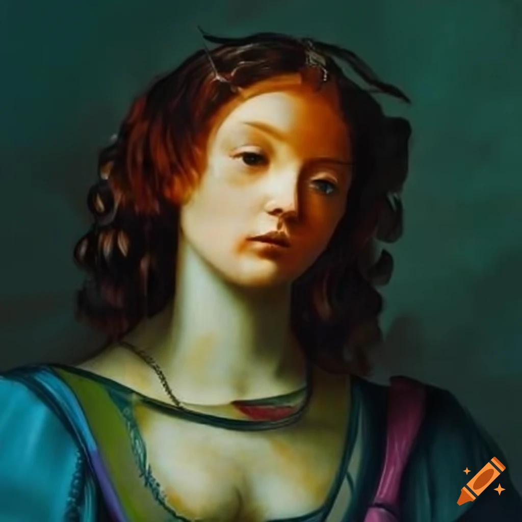 Polychromatic renaissance art on Craiyon