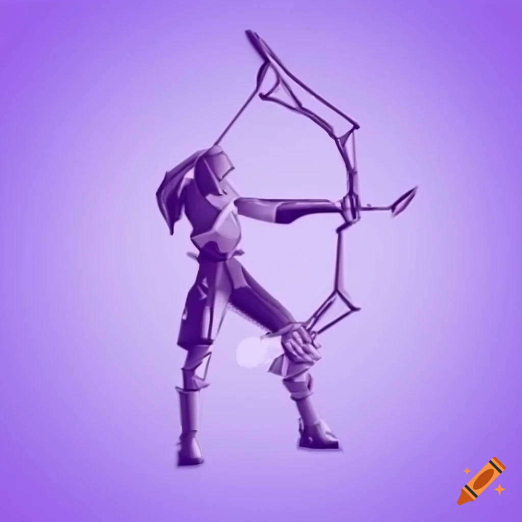 Bow shot in a low poly fantasy game on Craiyon