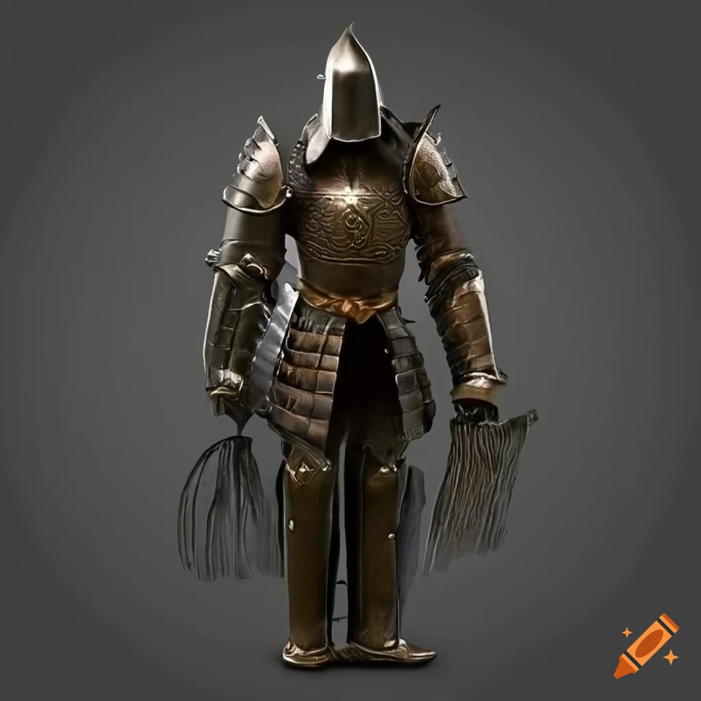 Medieval gauntlet armor on Craiyon