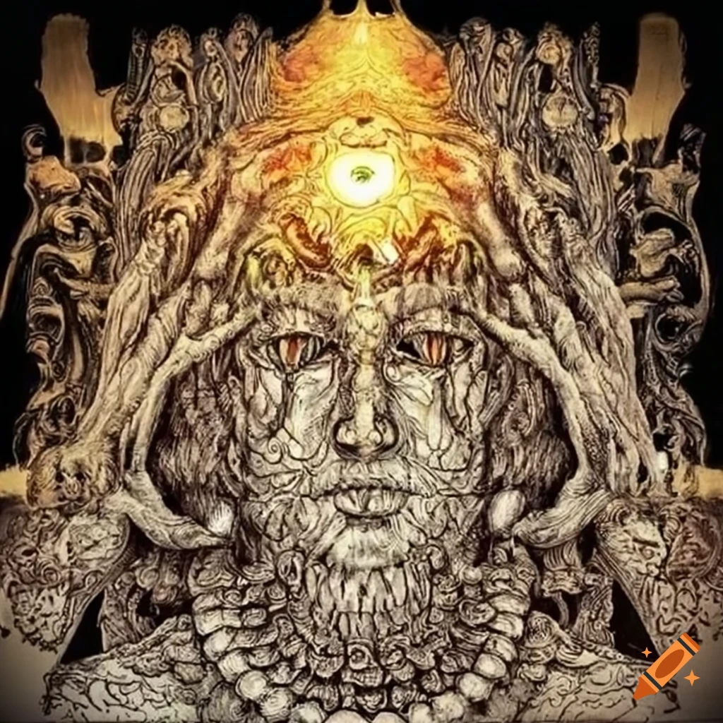 Representation of all gods from human religions combined on Craiyon