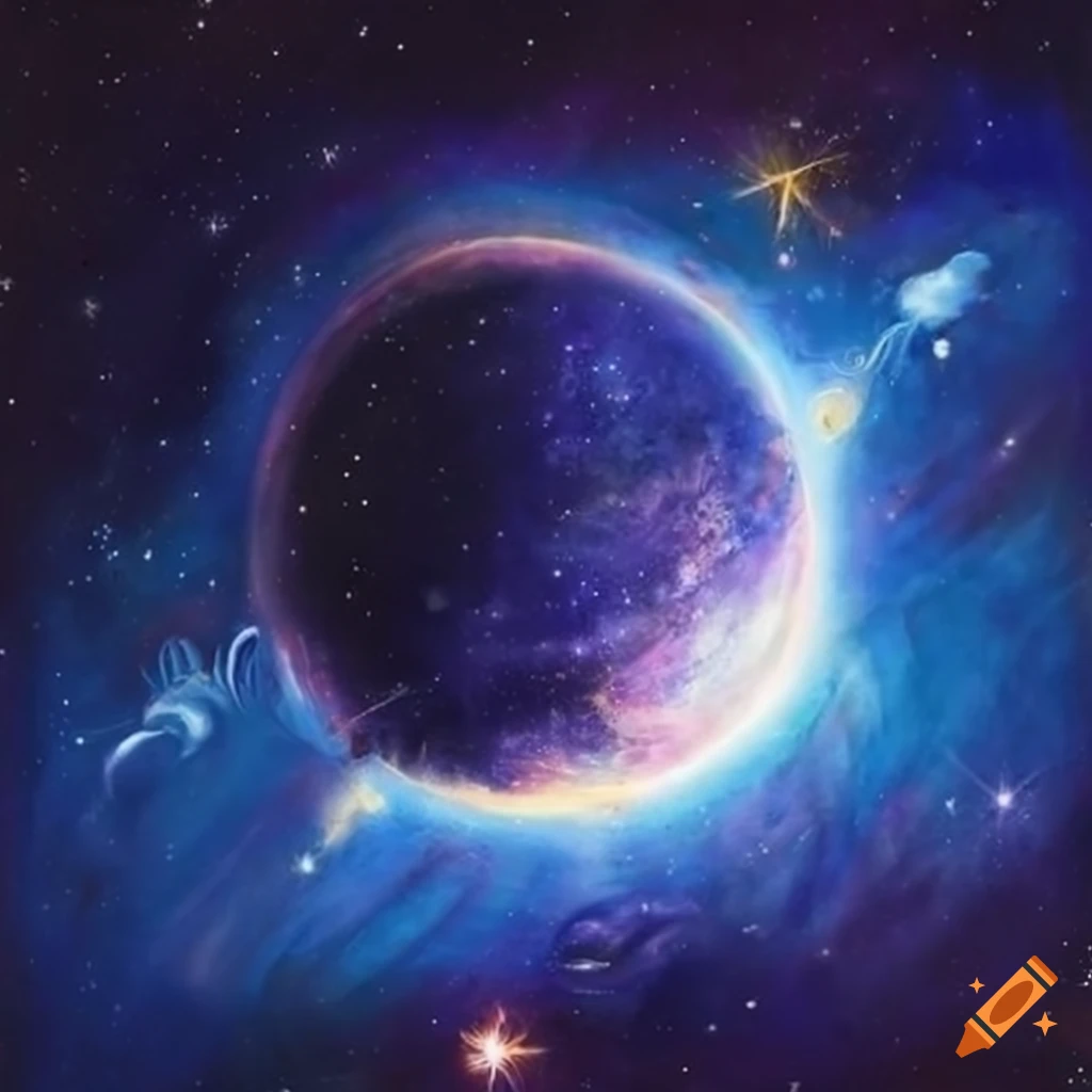 The celestial canvas on Craiyon