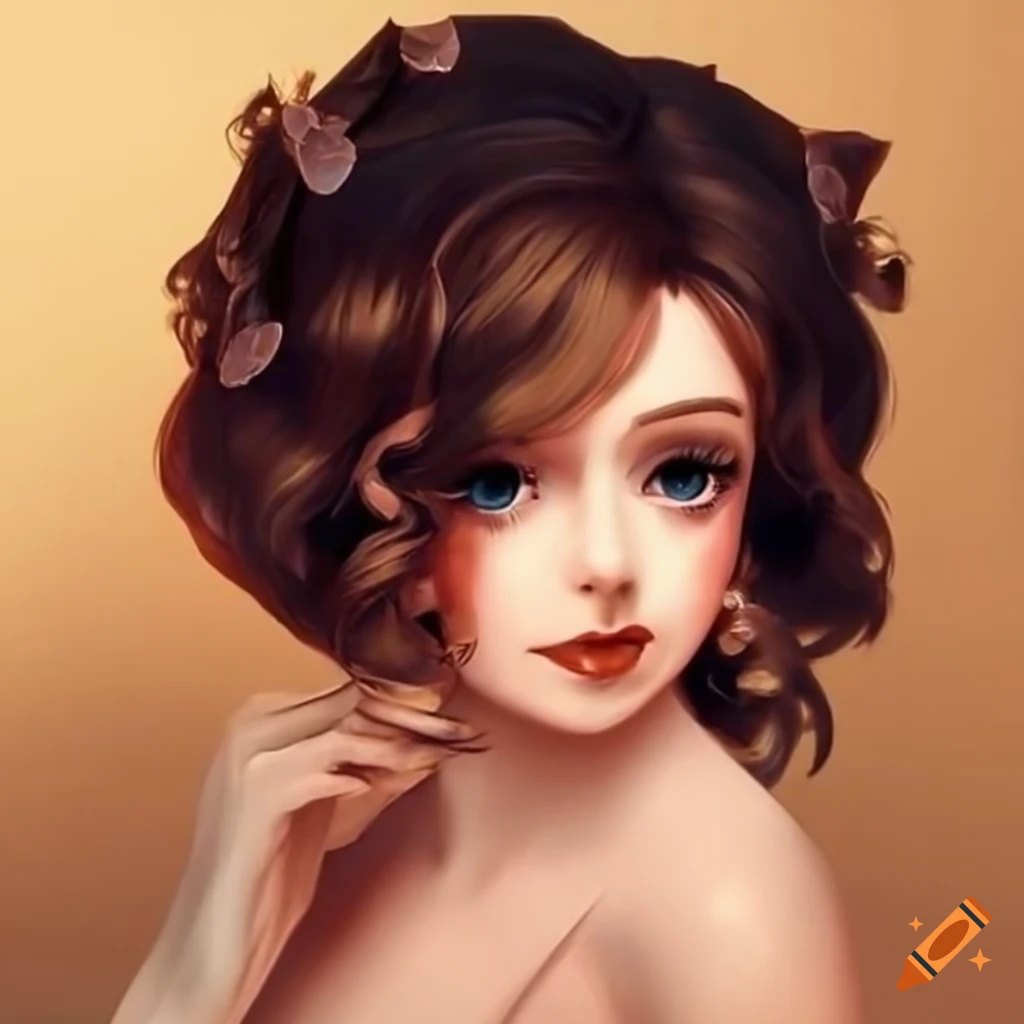 Charming woman with a cheerful smile on Craiyon