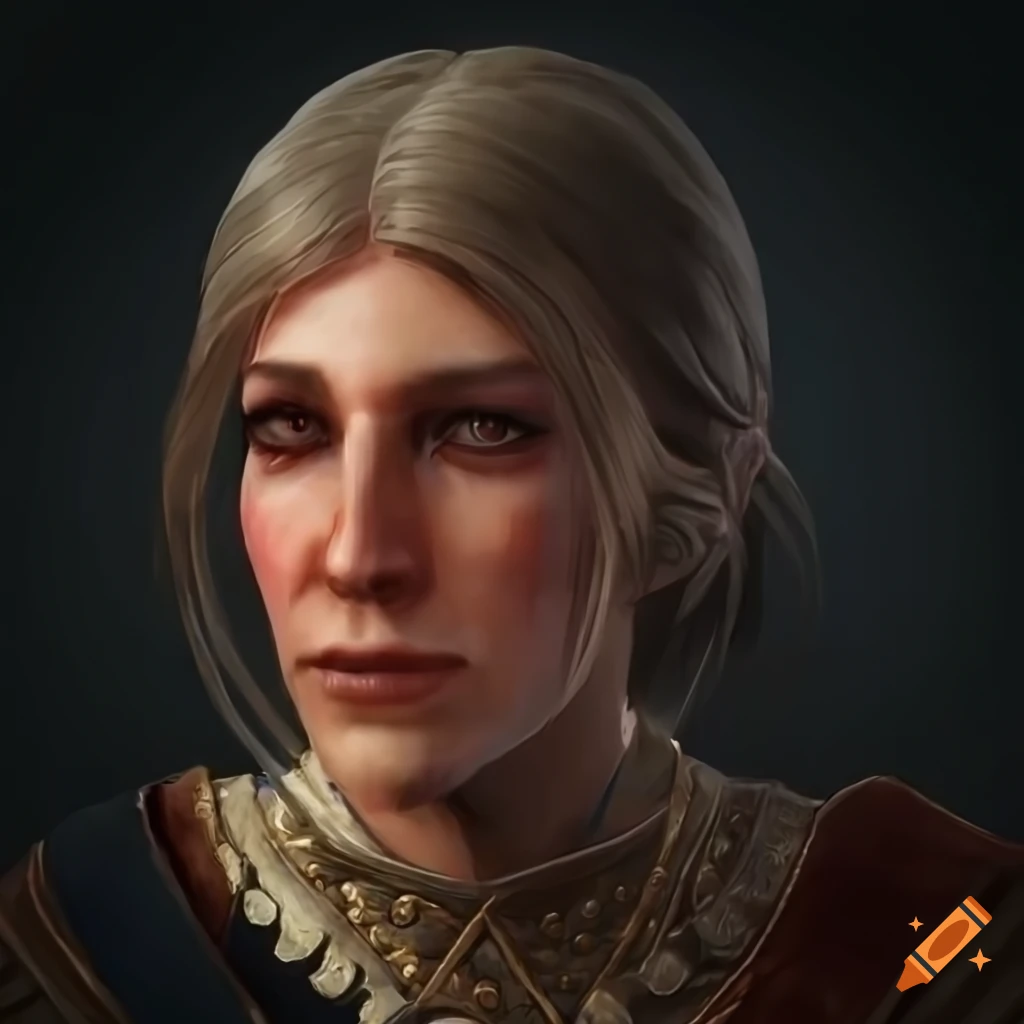 Portrait of a medieval noble in the style of Witcher 3 on Craiyon