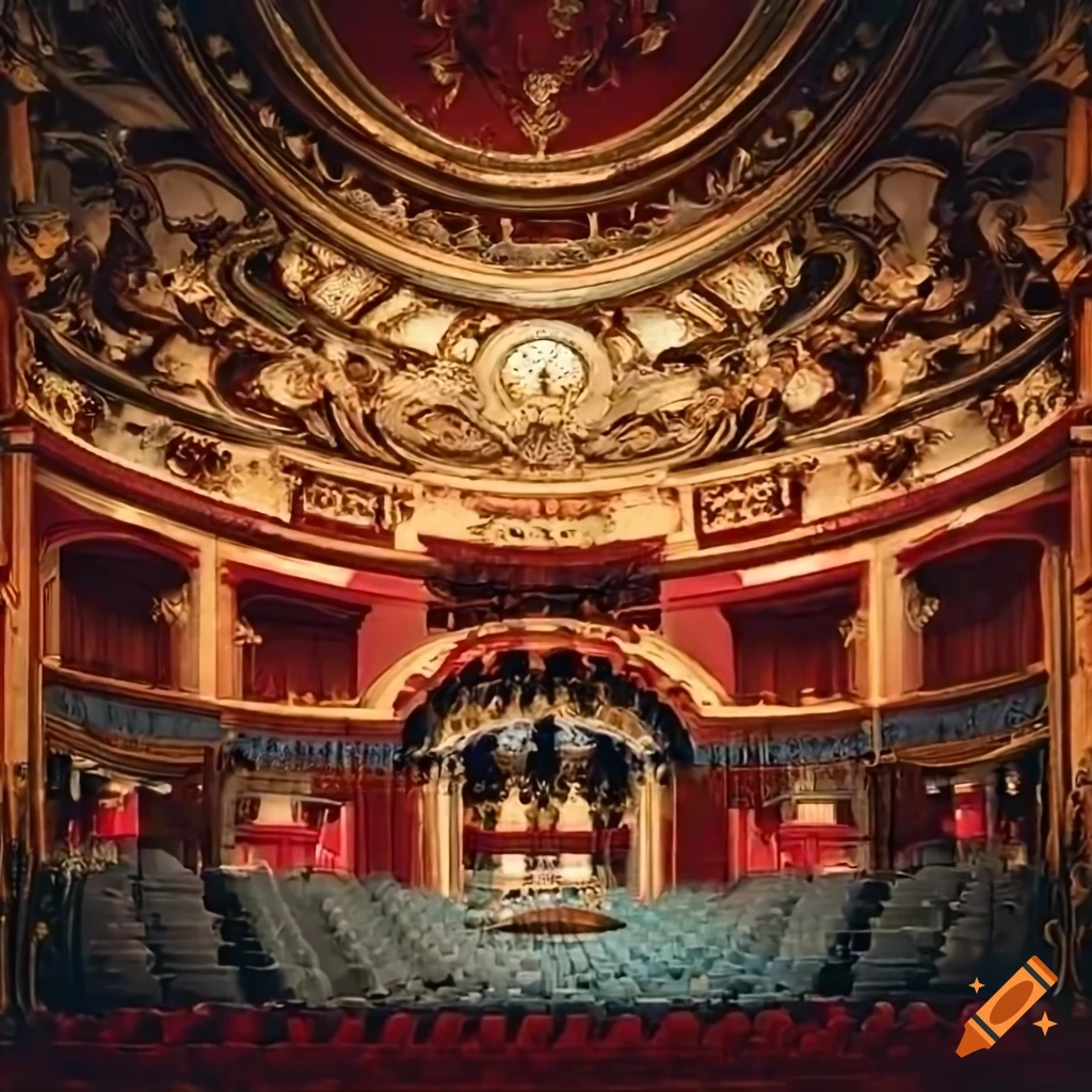 Victorian movie theatre on Craiyon