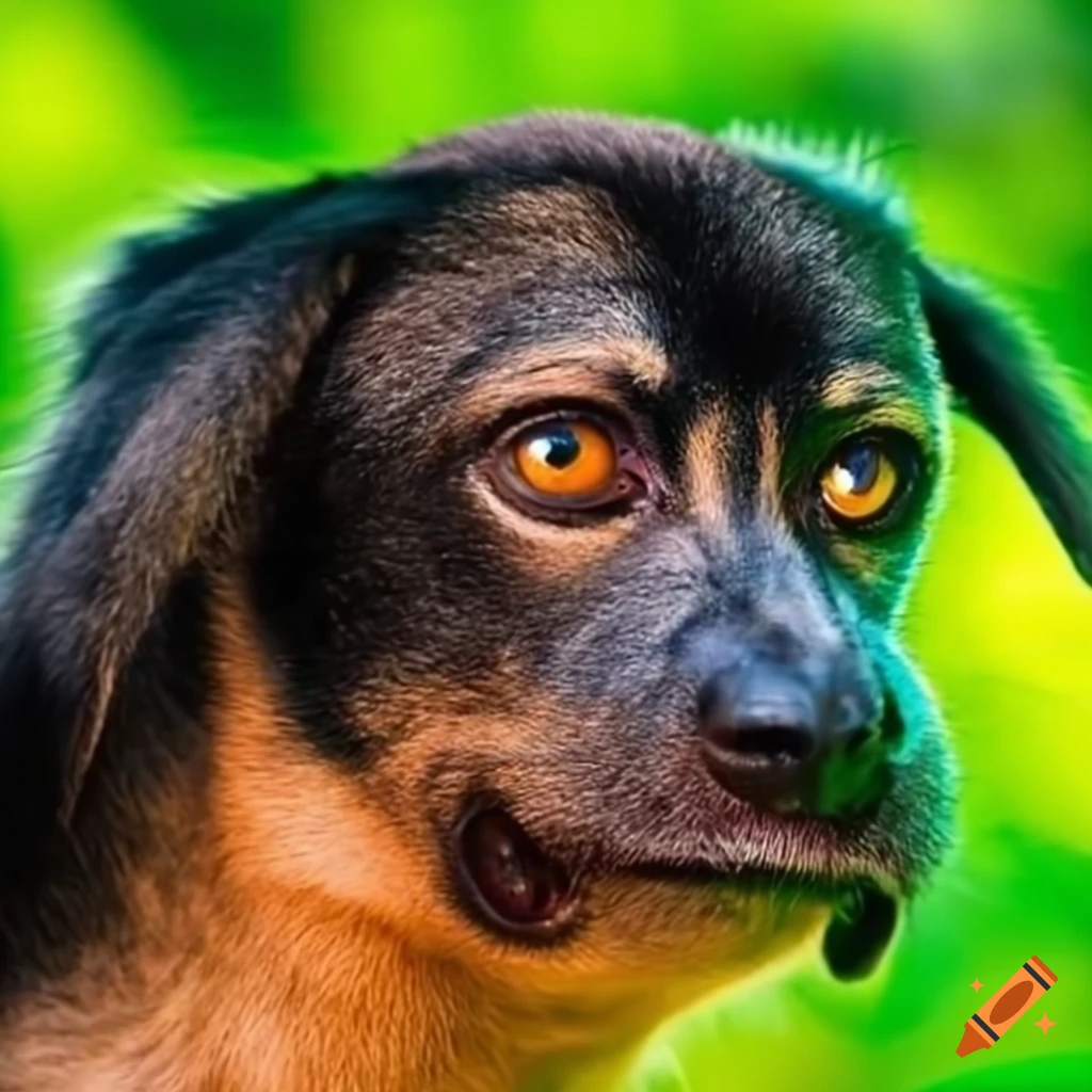 Dog mixed with monkey on Craiyon