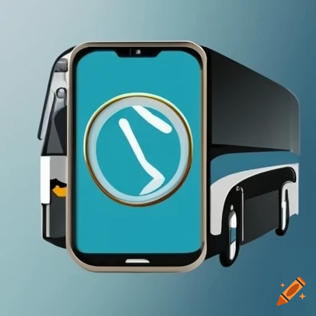 Logo of a bus application on Craiyon