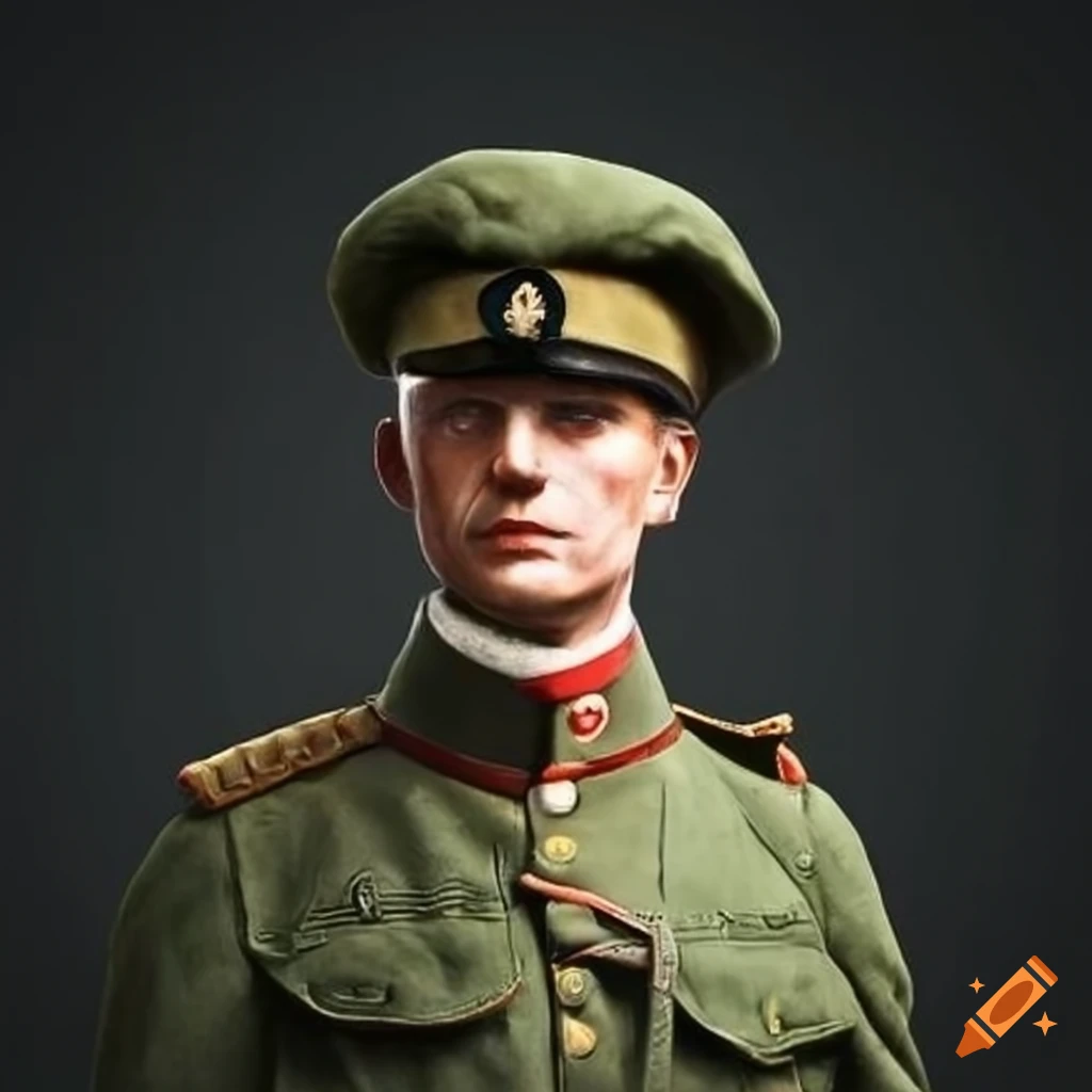 Brave french soldier resting during world war 1 on Craiyon