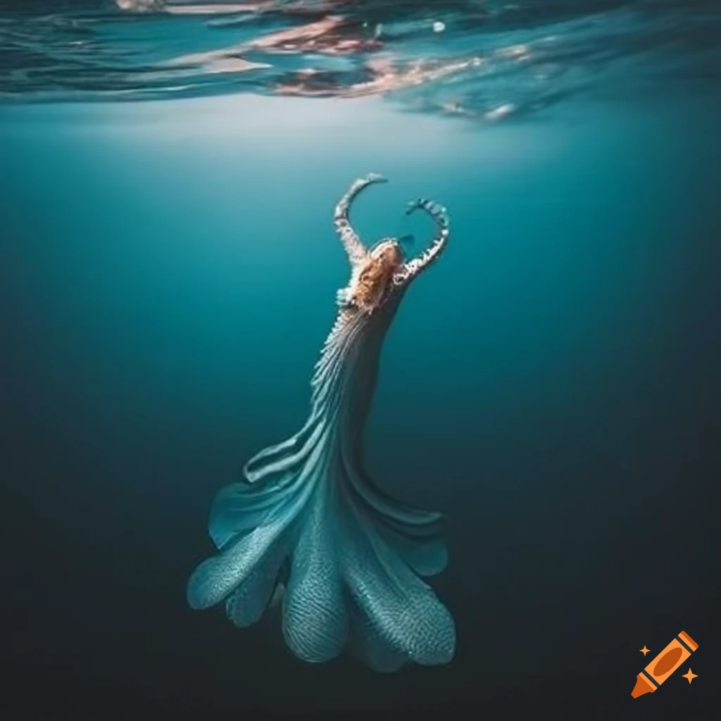 Mystical sea creature on Craiyon