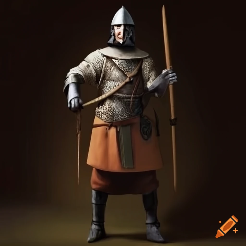 Medieval militia on Craiyon