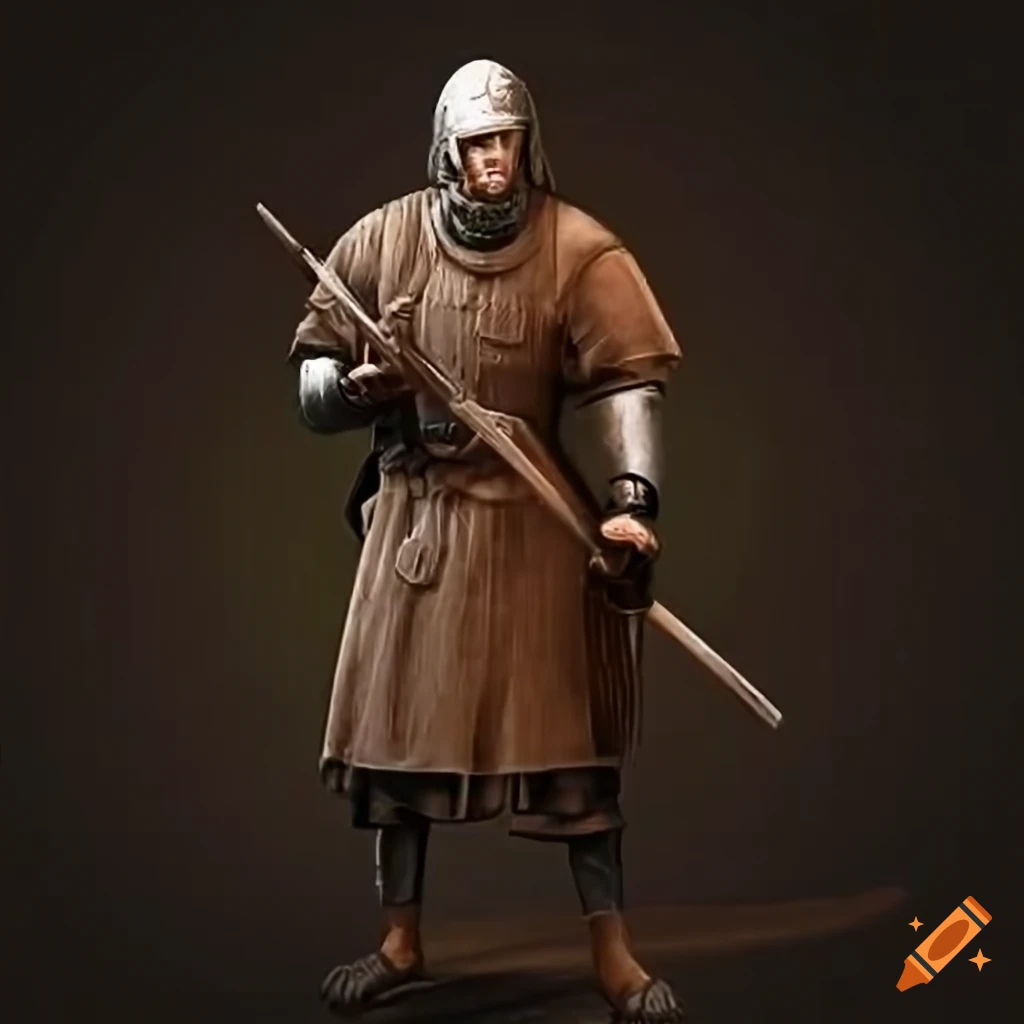 Medieval militia on Craiyon