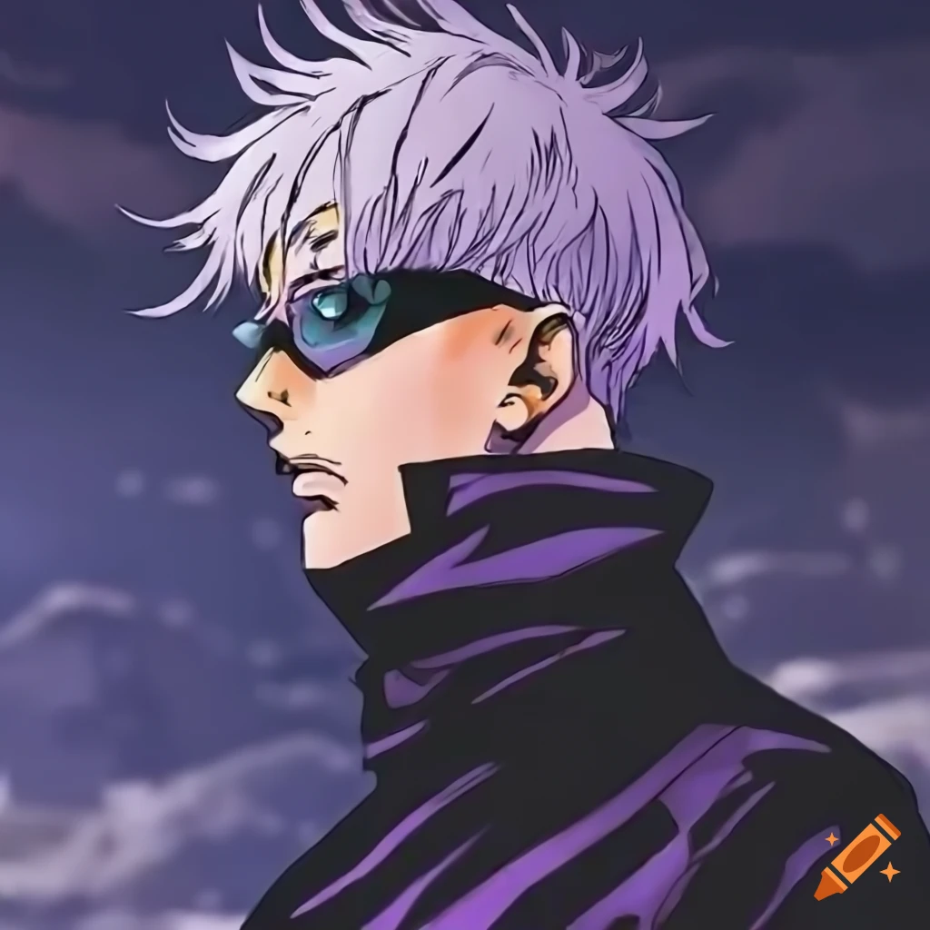 Gojo in jojo's bizarre adventure style on Craiyon