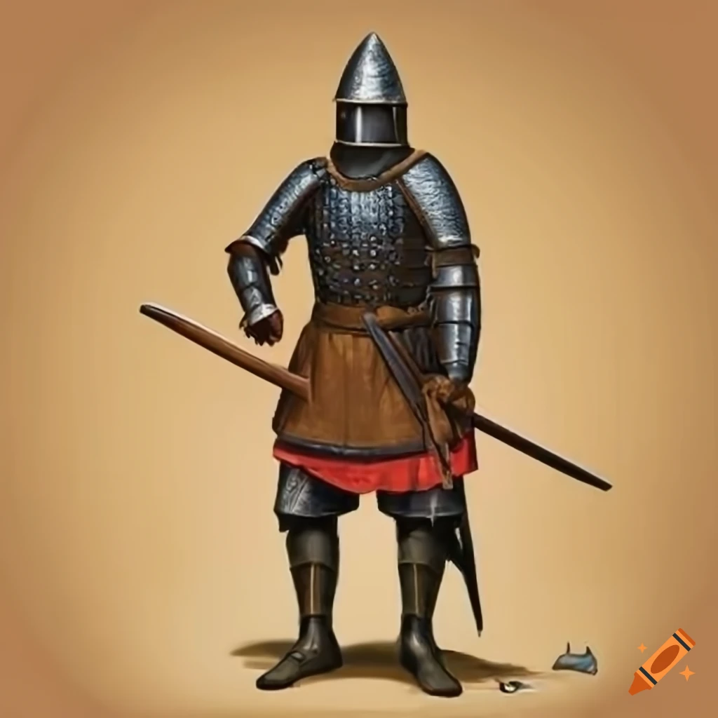 Medieval militia on Craiyon