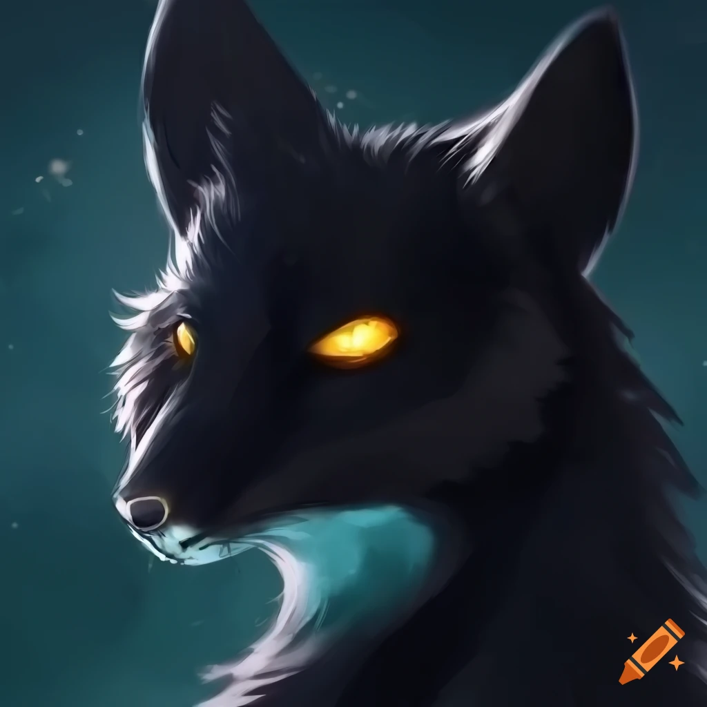 Black fox character in stellaris art style on Craiyon