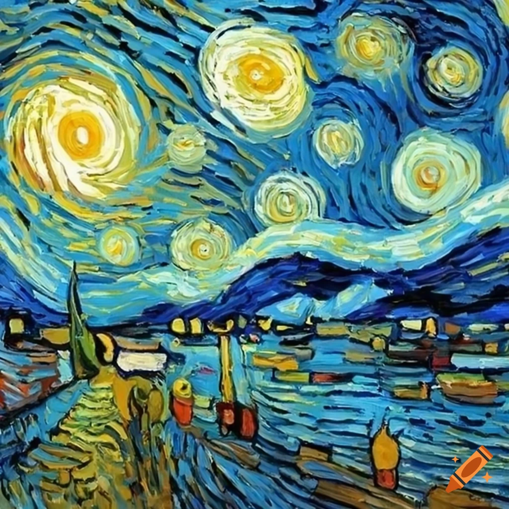 Artwork in the style of van gogh on Craiyon