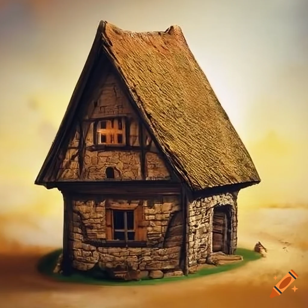 Medieval house on Craiyon