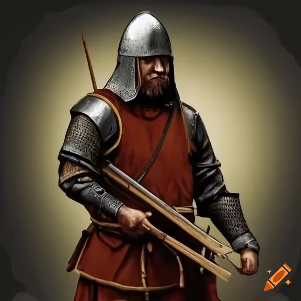 Medieval militia on Craiyon