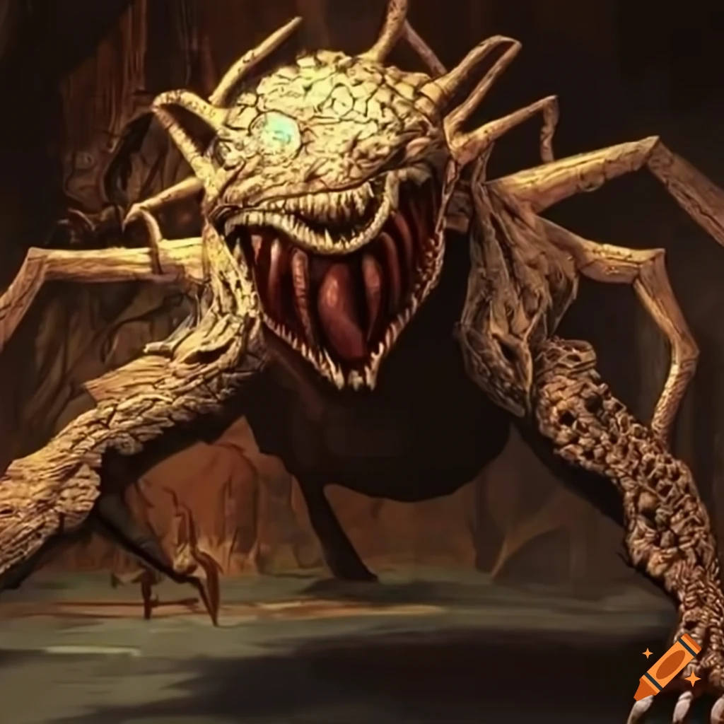 Colossal insect-like monster 'the plank warrior' from dungeons and ...