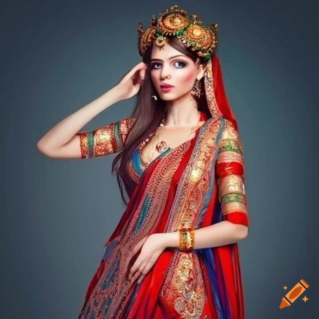 Russian girls wearing sarees and indian girls in russian traditional ...