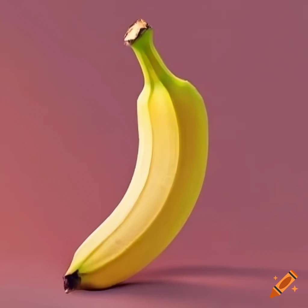 Single ripe banana on Craiyon