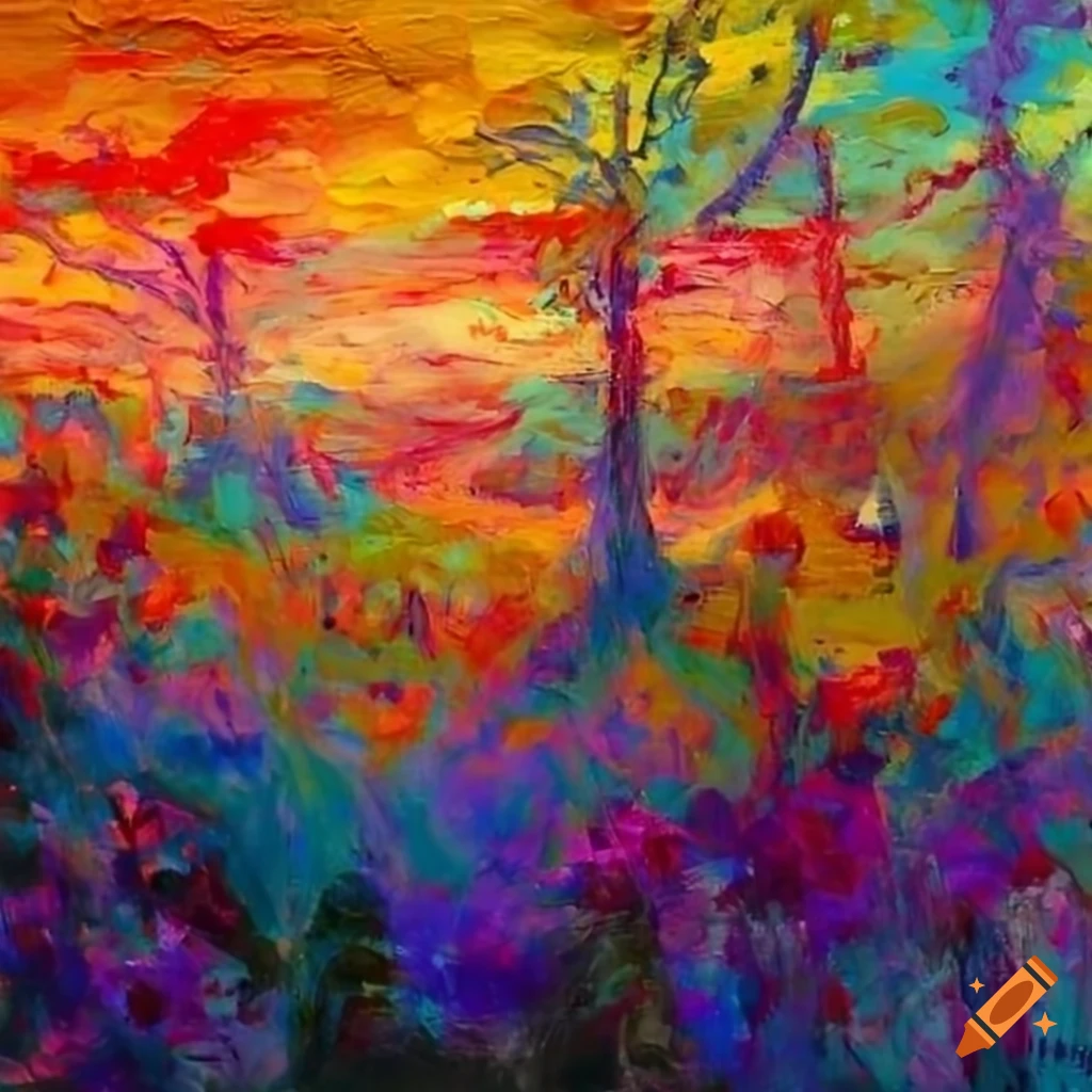 Painting of wildflowers and mountains in the 1800s style by jasper ...