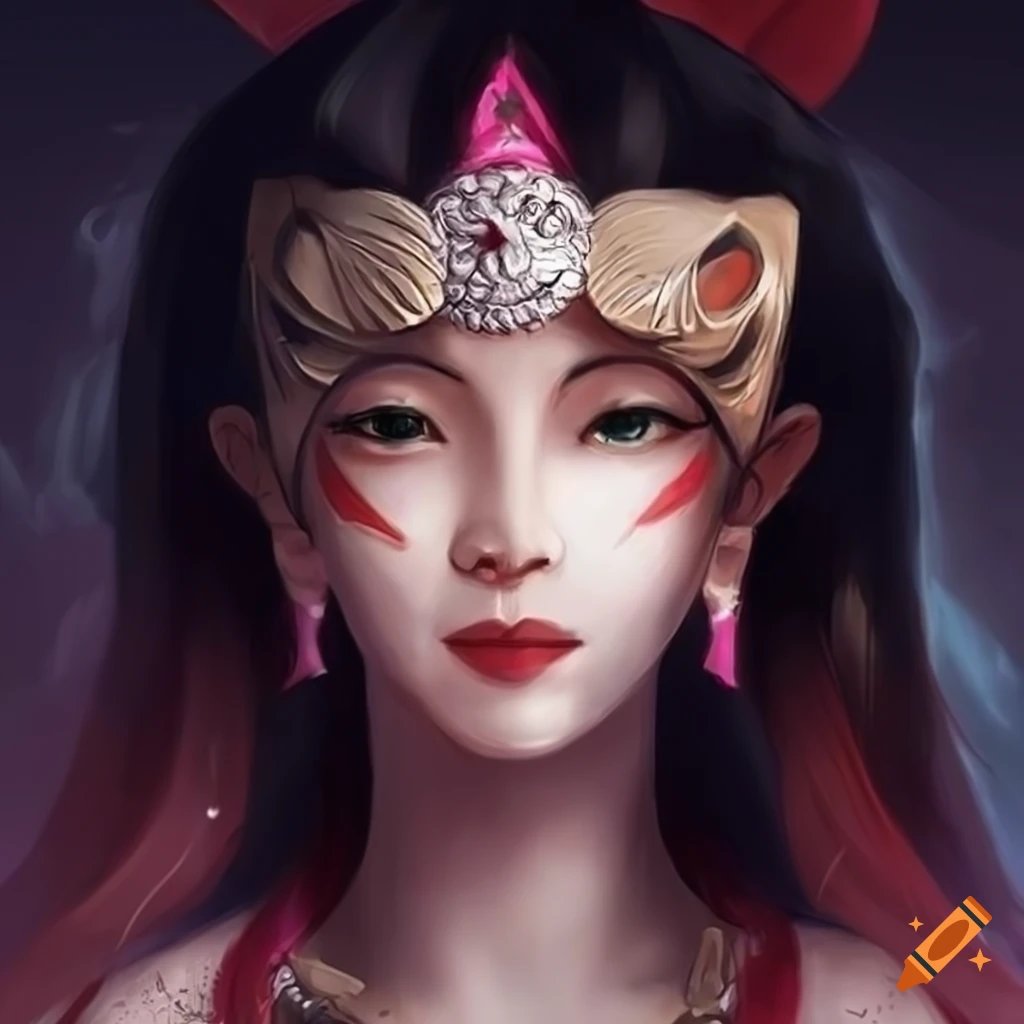 Detailed portrait of amaterasu goddess on Craiyon