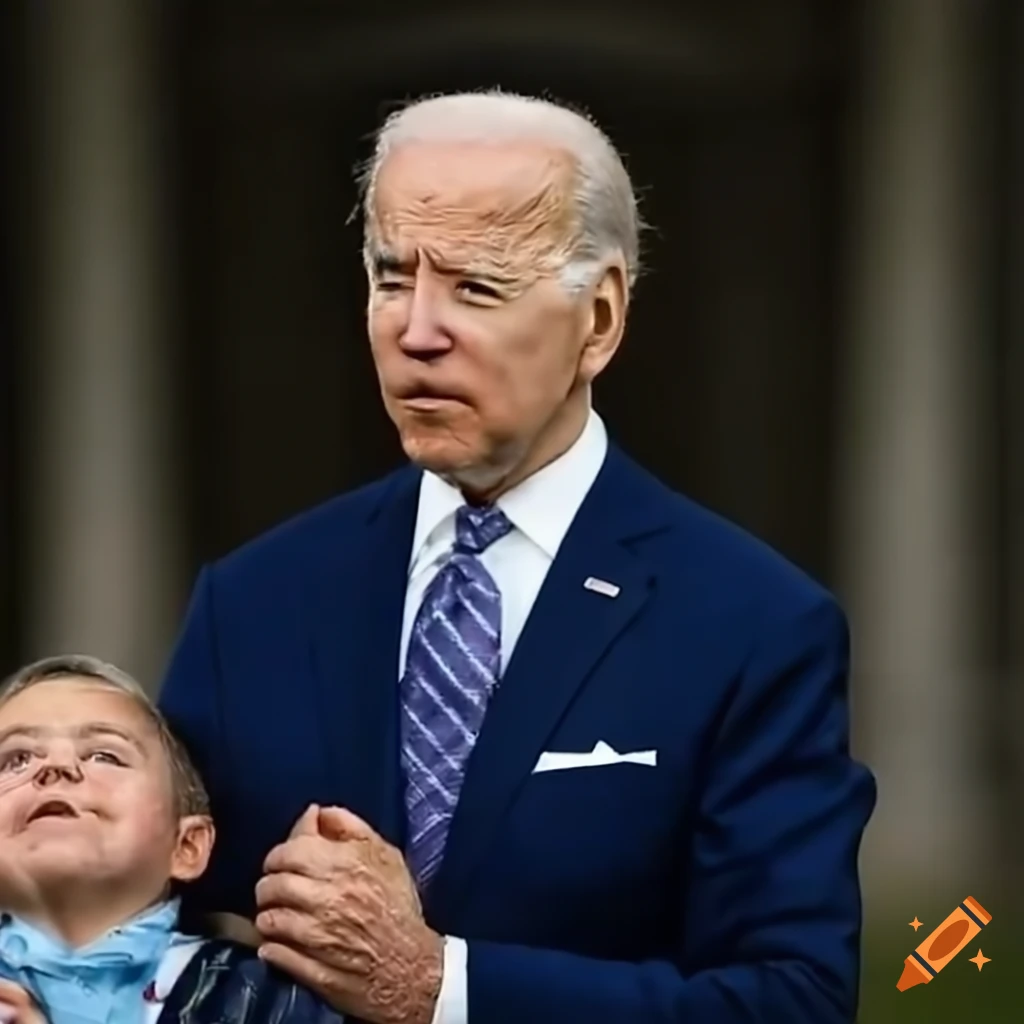 Joe biden playing hide and seek with children under a rain shower on ...