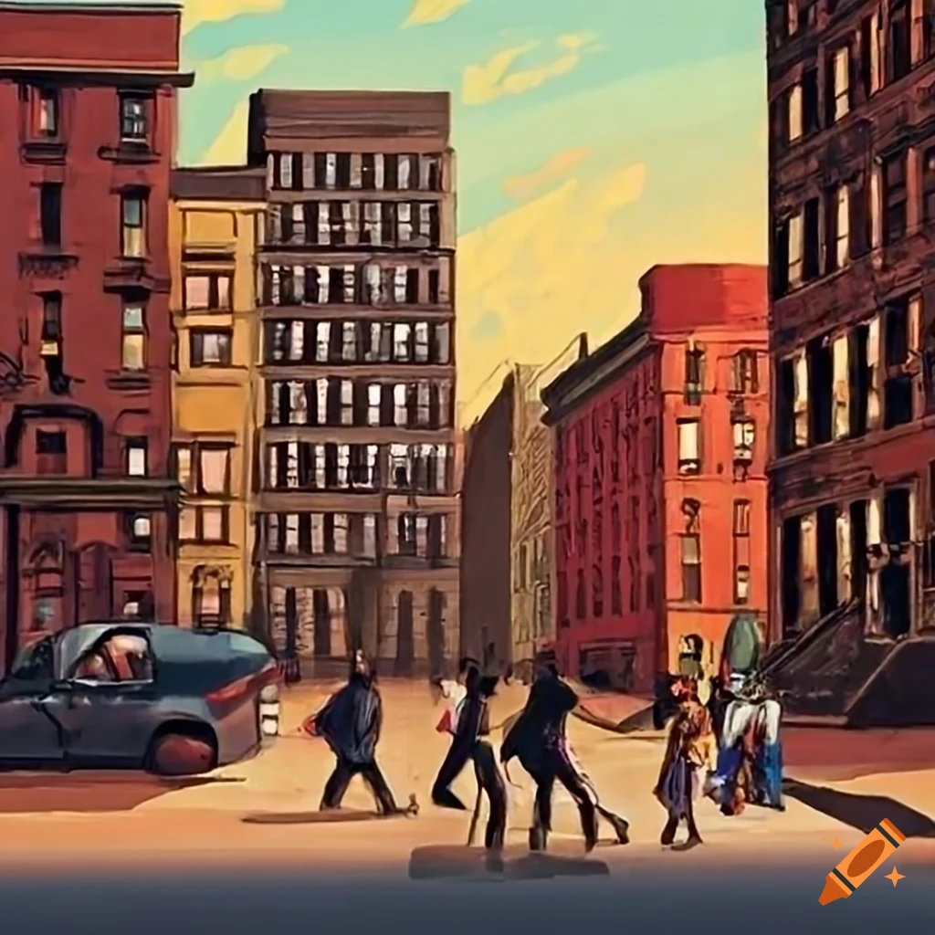 Harlem renaissance street scene on Craiyon