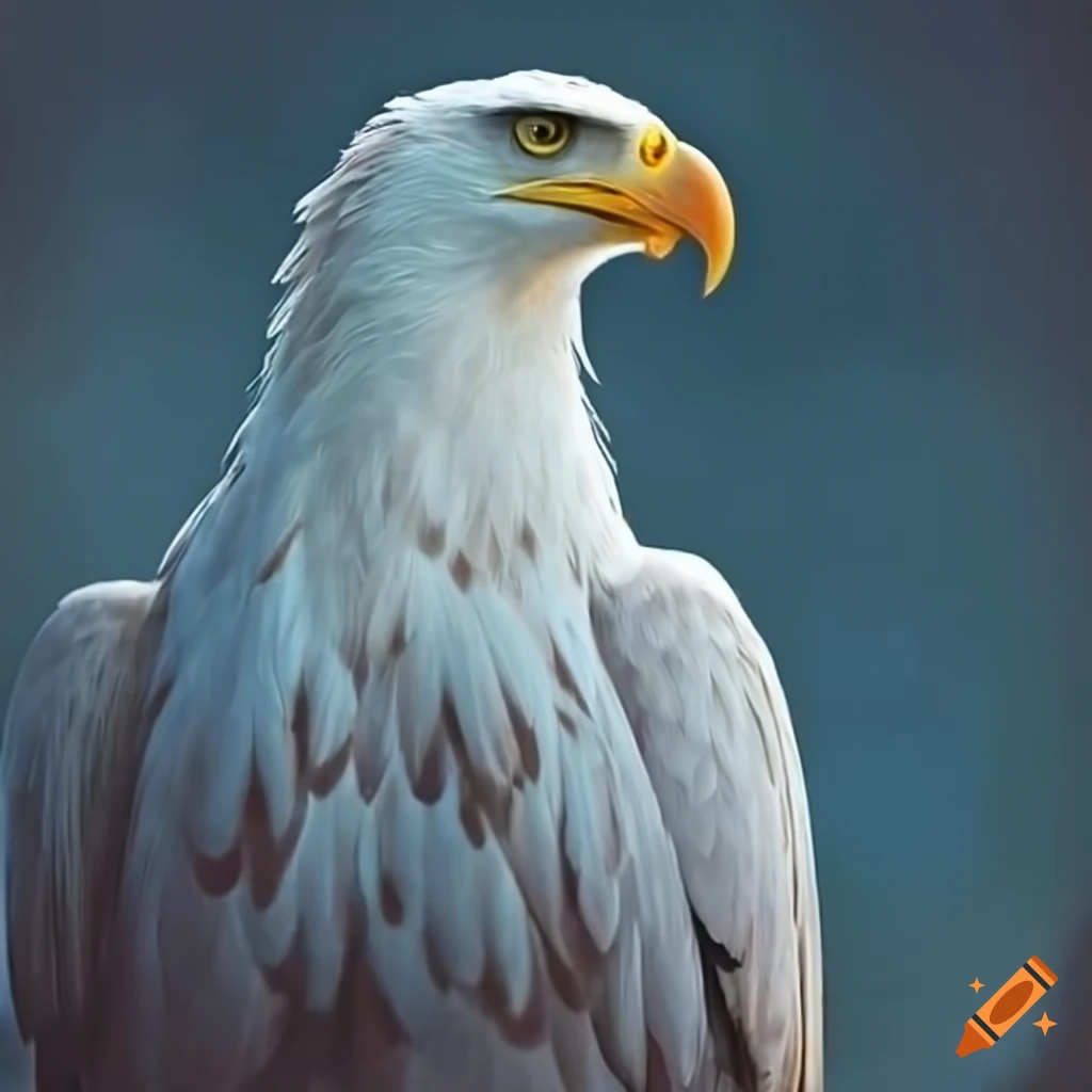 White eagle on Craiyon