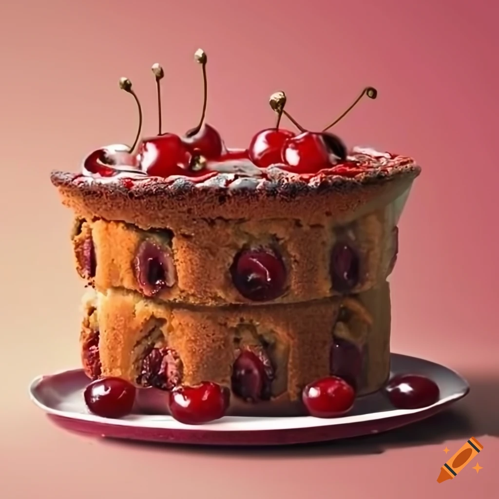 Cherry cake on Craiyon