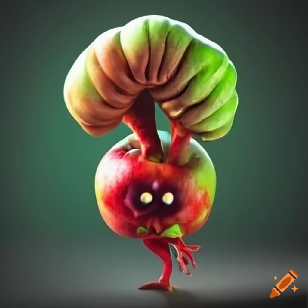 Giant mutant apple on Craiyon