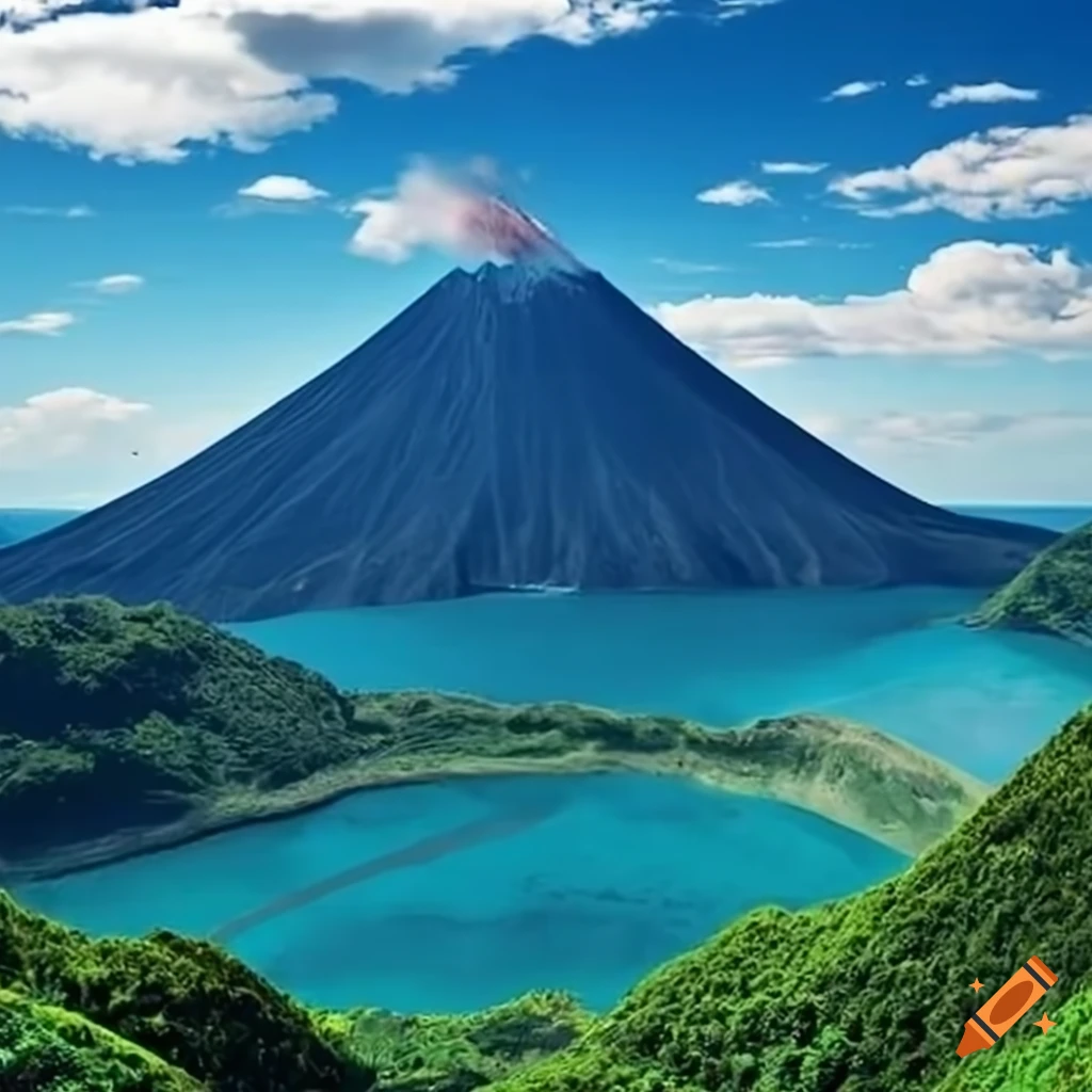 Mount aso volcano in japan on Craiyon