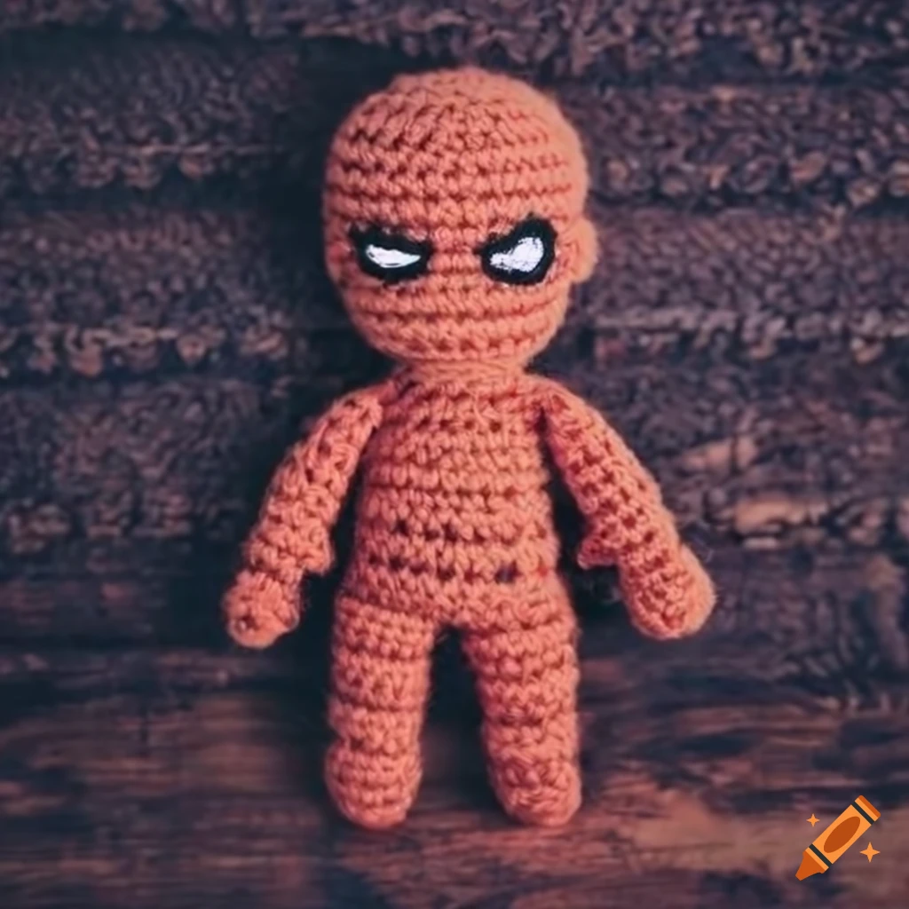 Marvel character crochet doll on Craiyon