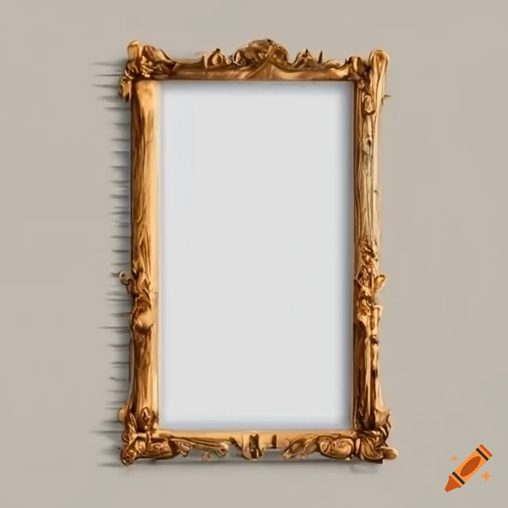 Empty portrait frame on Craiyon