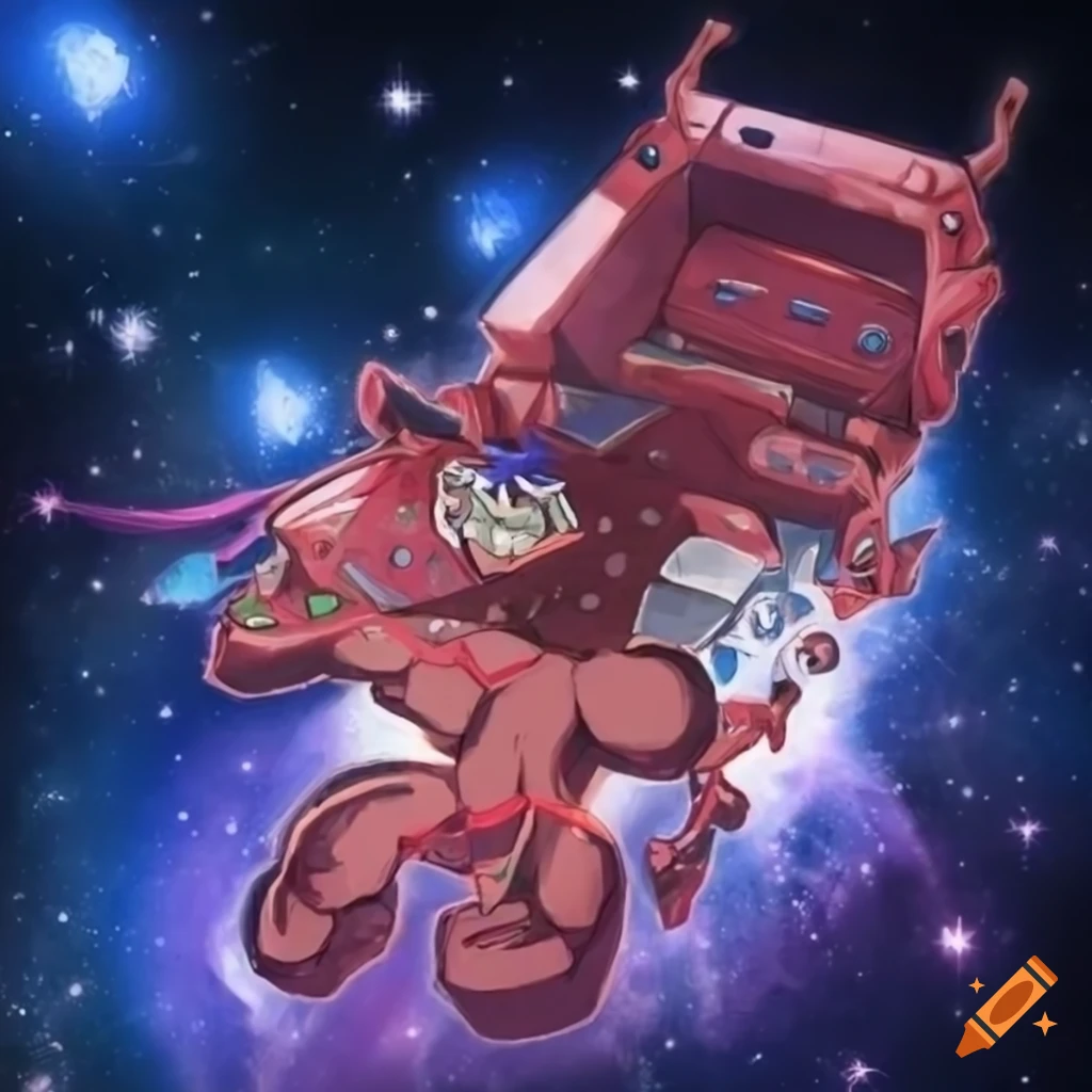 Yugioh art for a space first aid kit on Craiyon