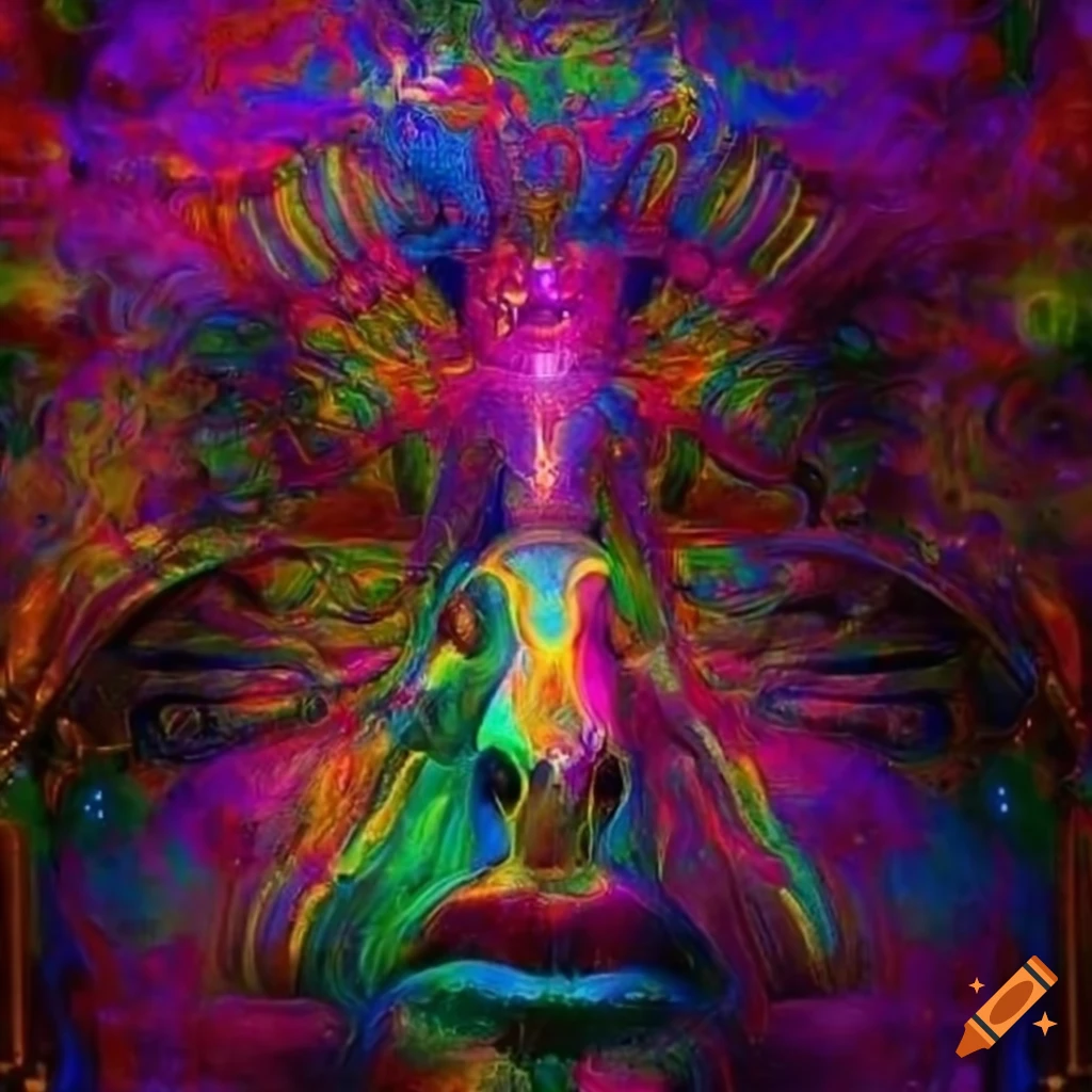 Dmt psychedelic experience on Craiyon