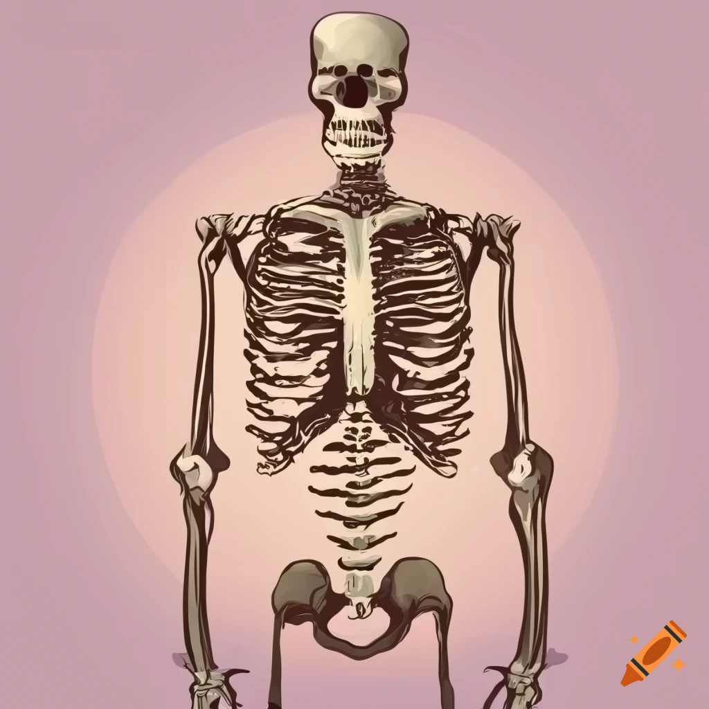 Autopsy skeleton chest vector on Craiyon