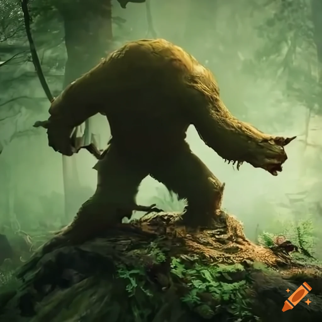 Forest giant from lethal company on Craiyon