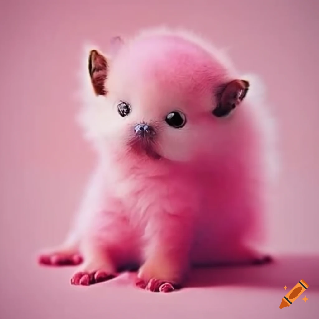 Pink small animals on Craiyon