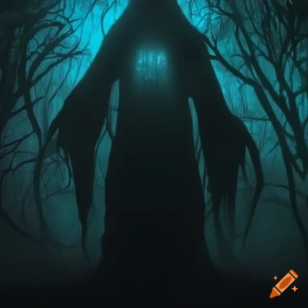 Mysterious entity engulfed in darkness on Craiyon