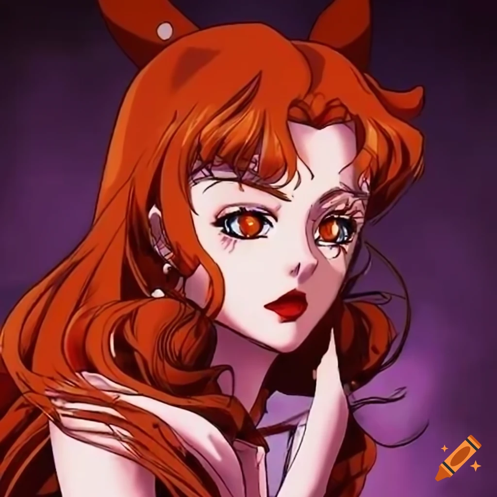 Sailor moon ginger vampire girl on Craiyon